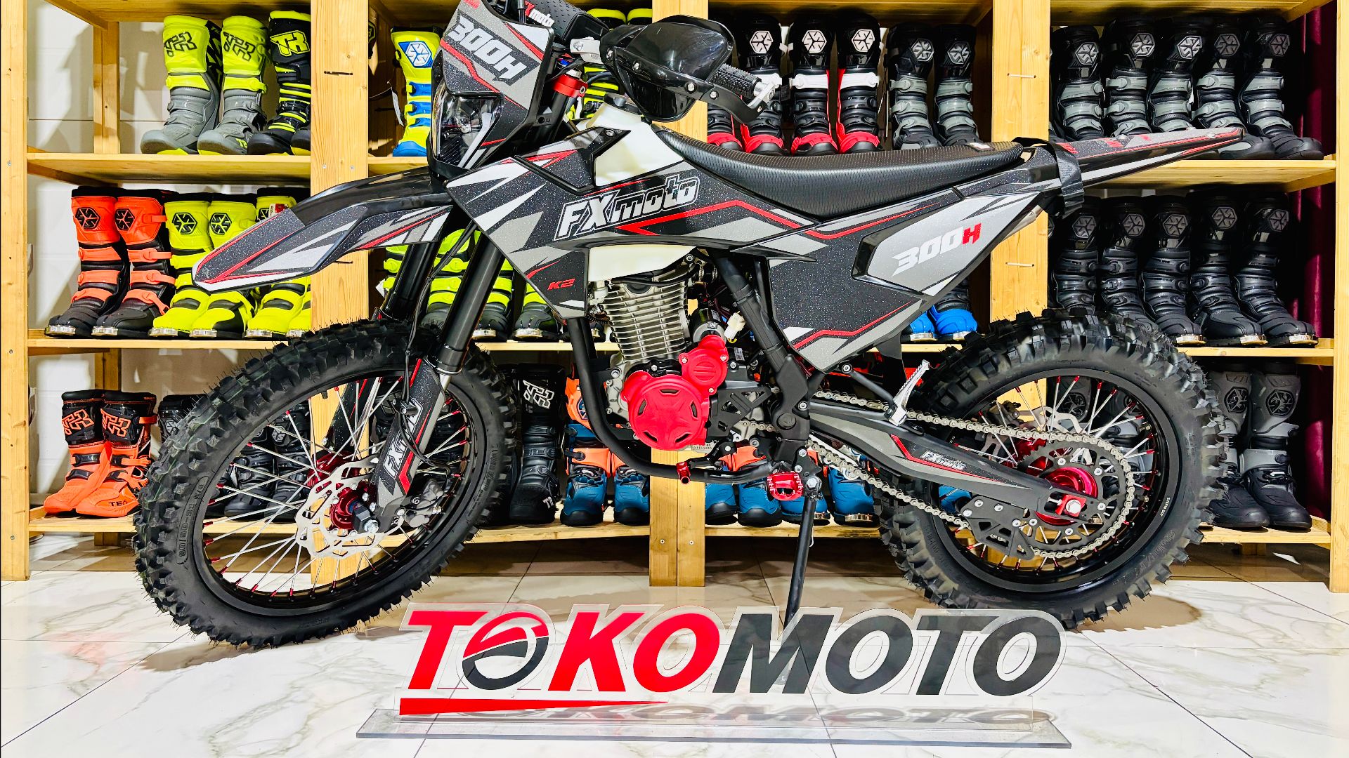 Мотоцикл эндуро FX MOTO K2 300H(YBH300) красный