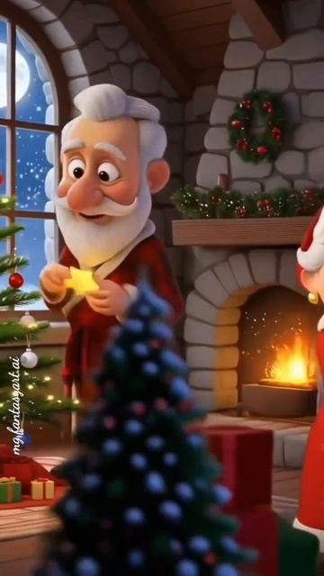 Новогоднее видео нейросеть