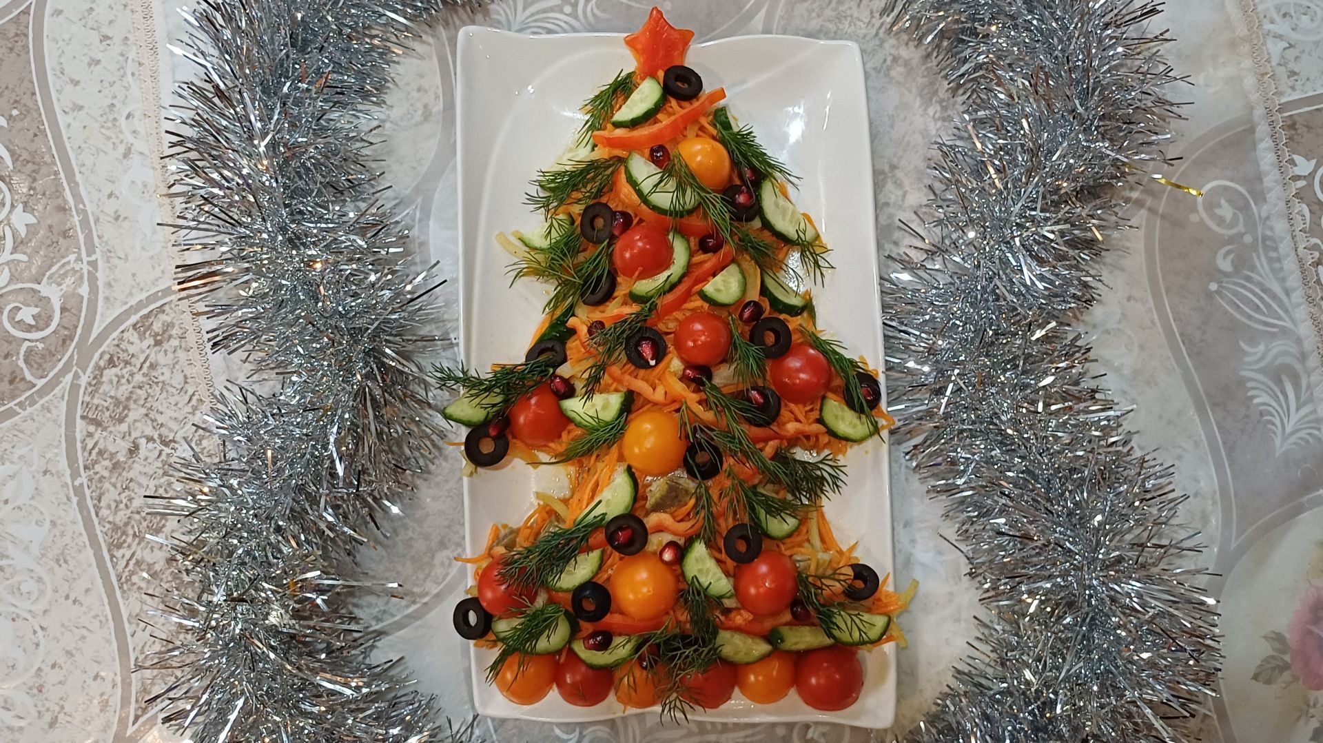 КРАСИВЫЙ Салат!!!! НОВОГОДНЯЯ ЕЛОЧКА!!!🎄🎄🎄🎄🎄