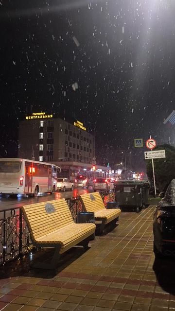 16.12.2025 Анапа 6.30. Снежок  летит