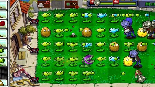Легендарная игра на телефон Plant vs zombies