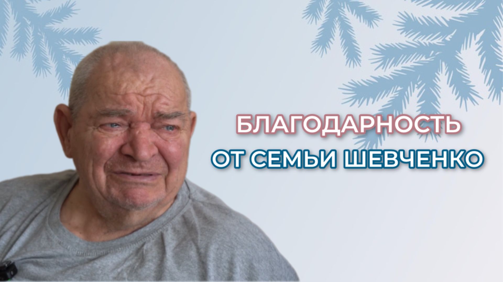Благодарность - от семьи Шевченко
