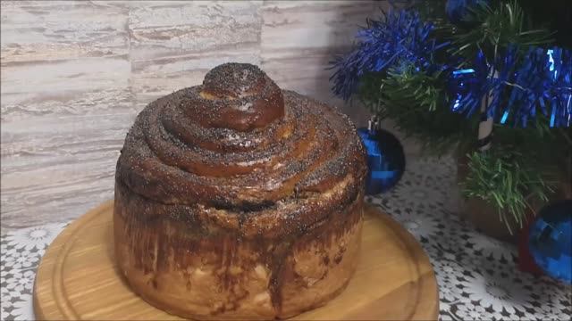 Сдобный праздничный пирог.Дрожжевая выпечка к чаю с начинкой