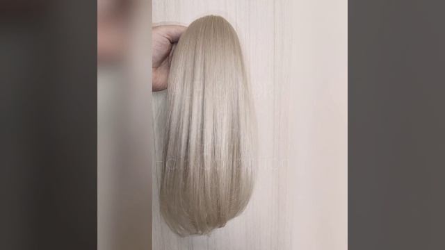 Объёмный ХВОСТ на резинке #накладнойхвост #натуральныйхвост #изделияизволос #резинкадляволос #постиж