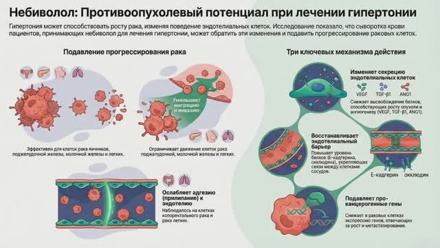 Небиволол с амлодипином против рака и двойная роль амлодипина в онкологии