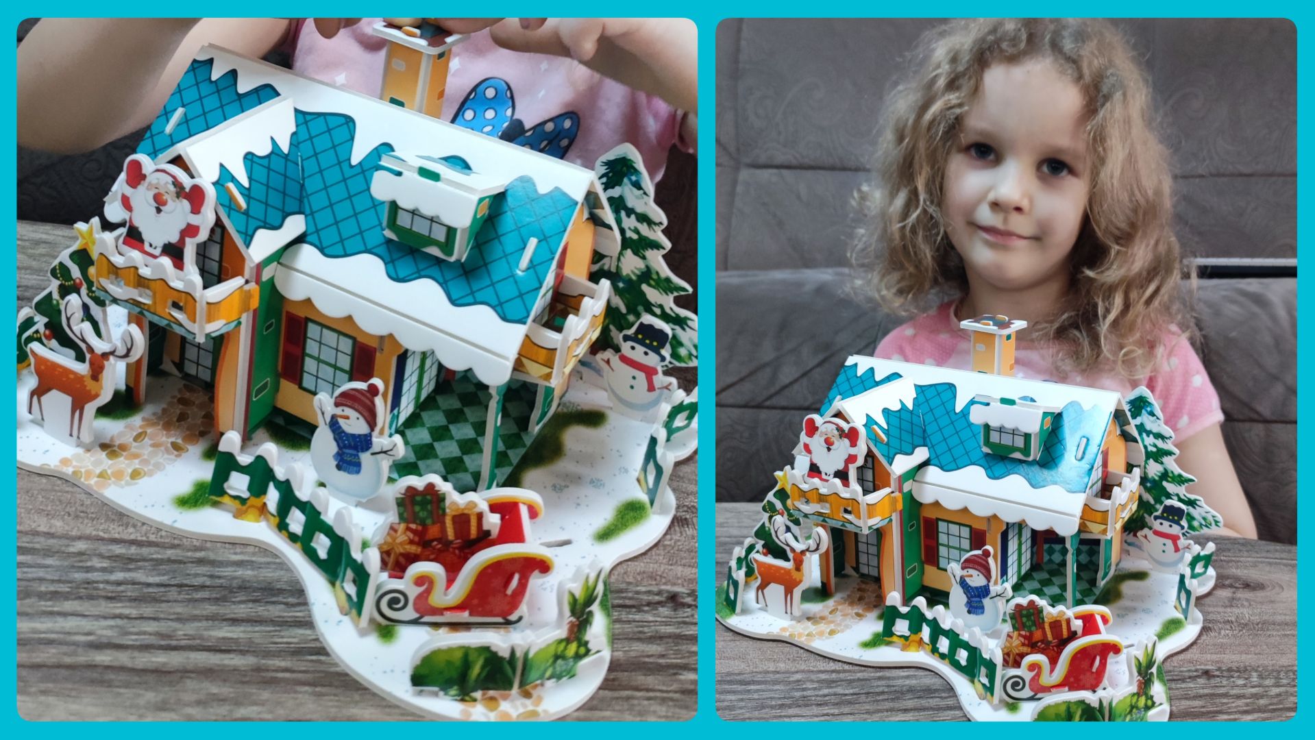 3д пазл из картона/Домик дедушки Мороза