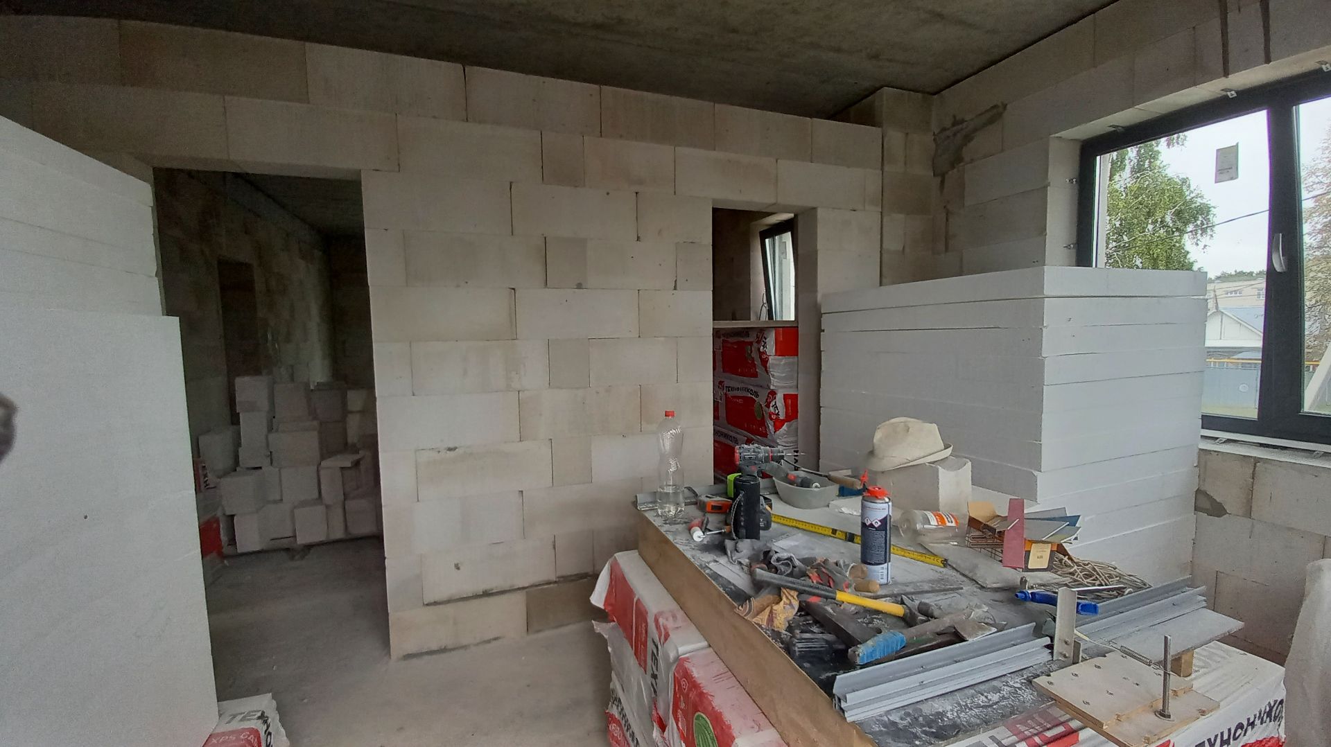 Перегородки на втором этаже