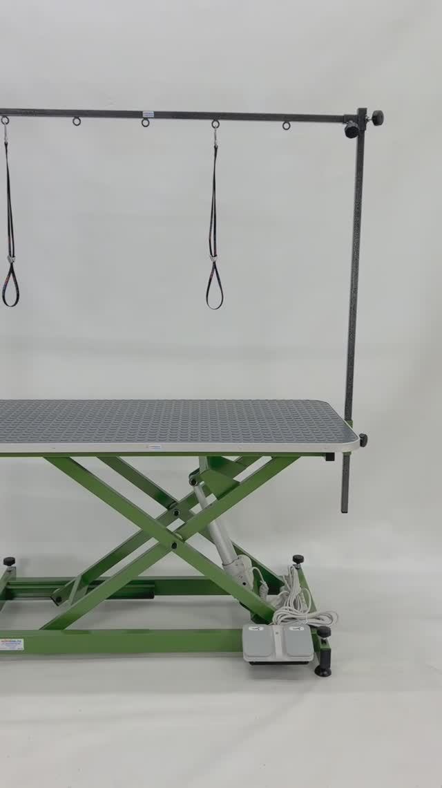 Стол для груминга электрический зеленое подстолье