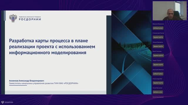 Разработка карты процессов в плане реализации проекта с использованием информационного моделирования