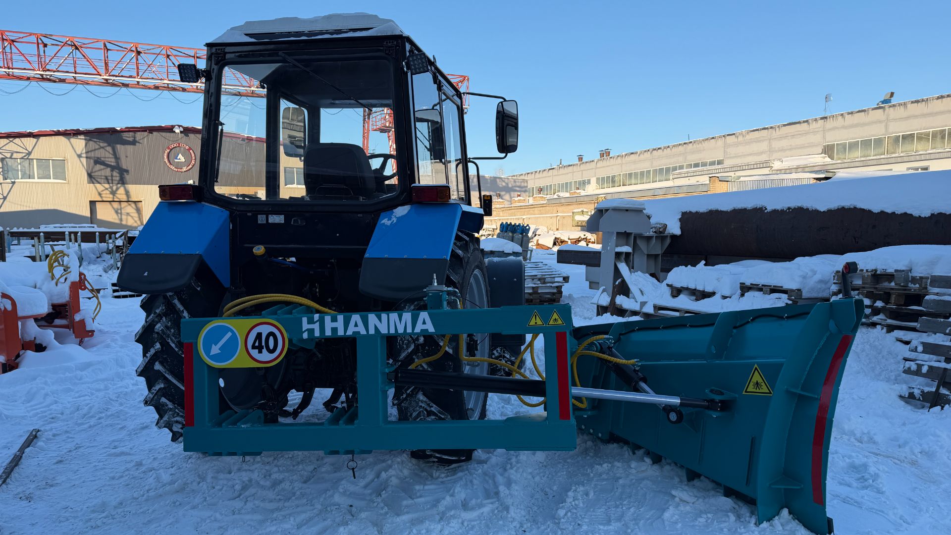 Обзор бокового отвала HANMA на трактор