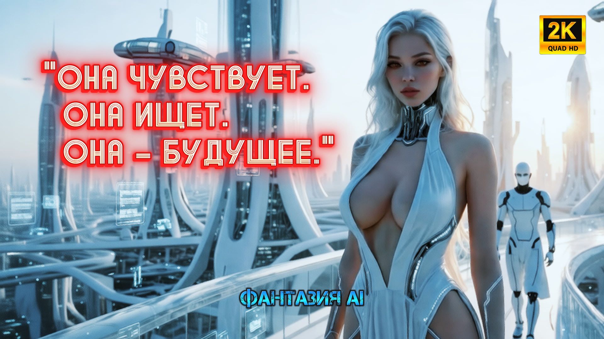 🌌 БЕЛЫЙ АНГЕЛ БУДУЩЕГО: Где Технологии Плачут 💔 | Фантастическая Поэзия Сознания