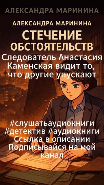 Александра Маринина  Стечение обстоятельств    #детектив #аудиокниги #слушатьаудиокниги