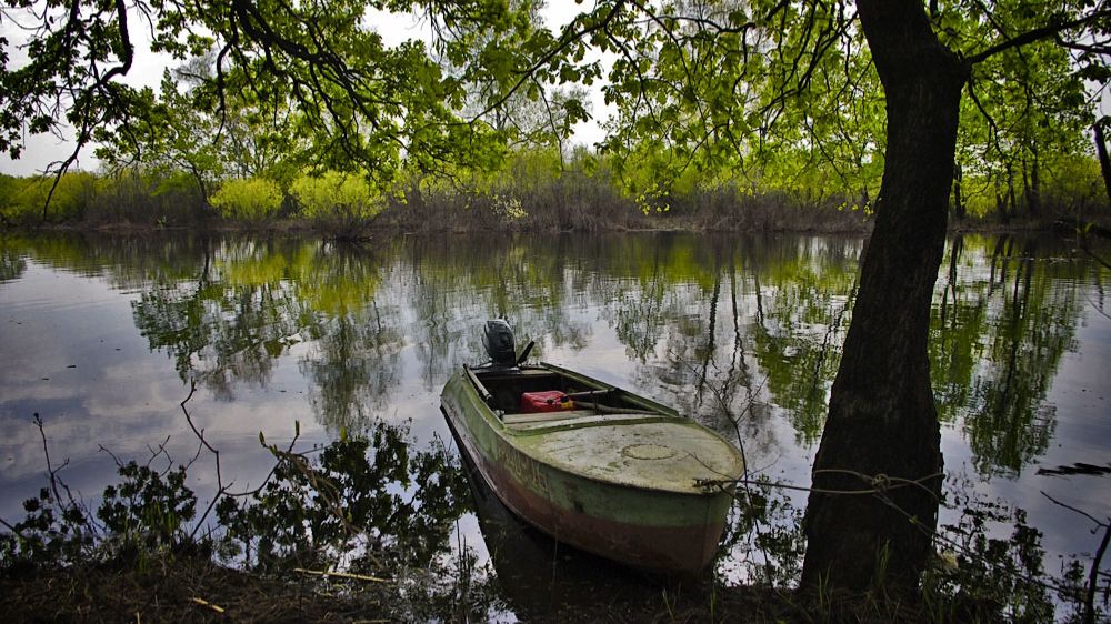 По реке Пре на машине и на лодке!