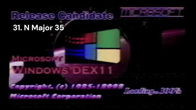 Windows DEX11 Release Candidate Startup and Shutdown Sounds (Audio Effects 2)