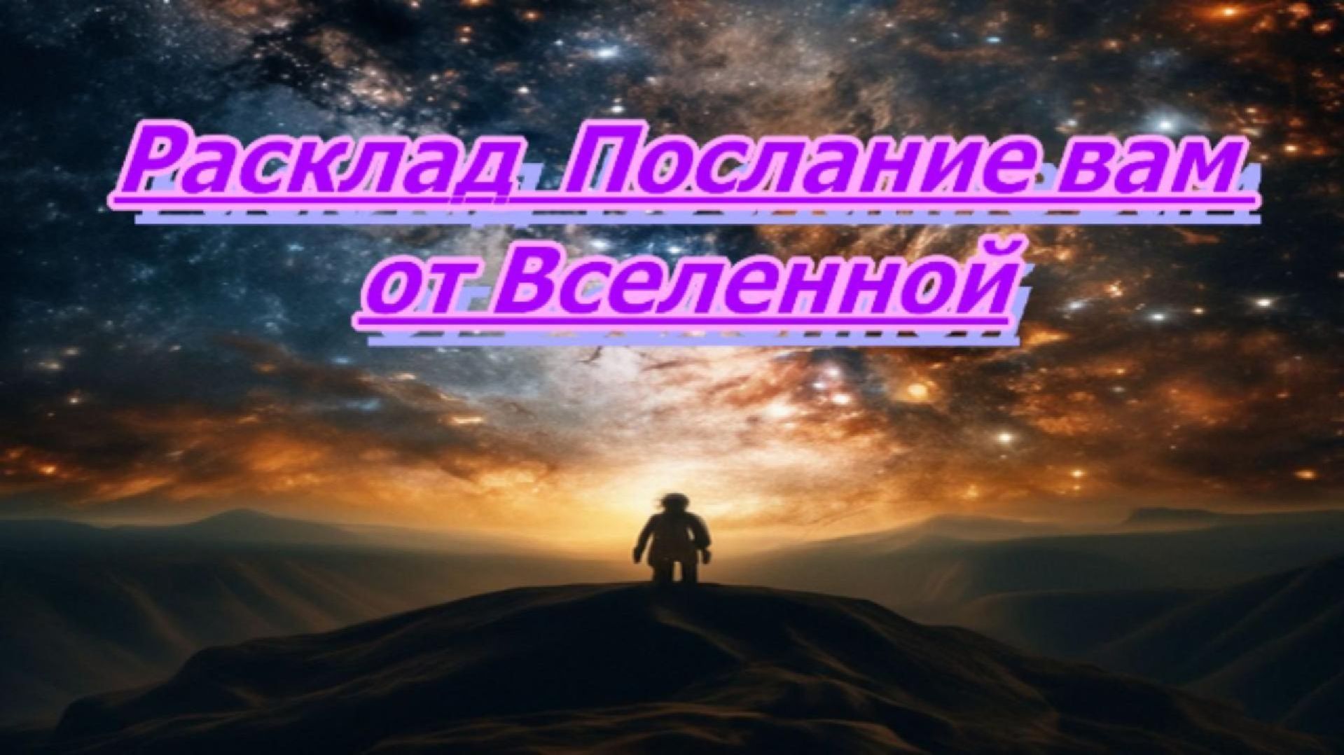 РАСКЛАД ПОСЛАНИЕ ОТ ВСЕЛЕННОЙ