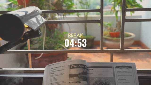 2 часа STUDY WITH ME ｜ Relaxing Lo-Fi, Background noise ｜ Pomodoro 50⧸10 ｜ Sunny Day