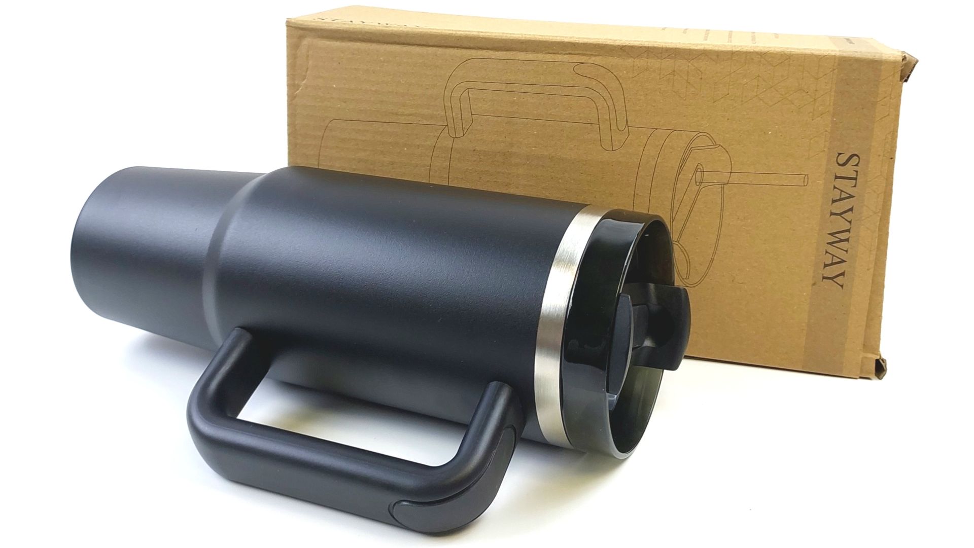 Черная термокружка Stayway