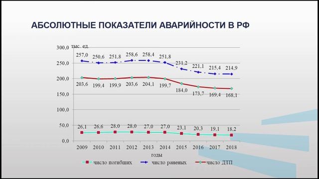Новописный Современное состояние безопасности дорожного движения в Российской Федерации