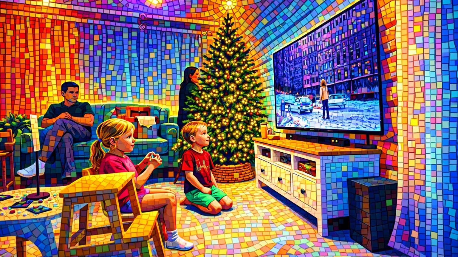 Вернулись домой, наряжаем ёлку под один дома / 50 неделя 2025 года