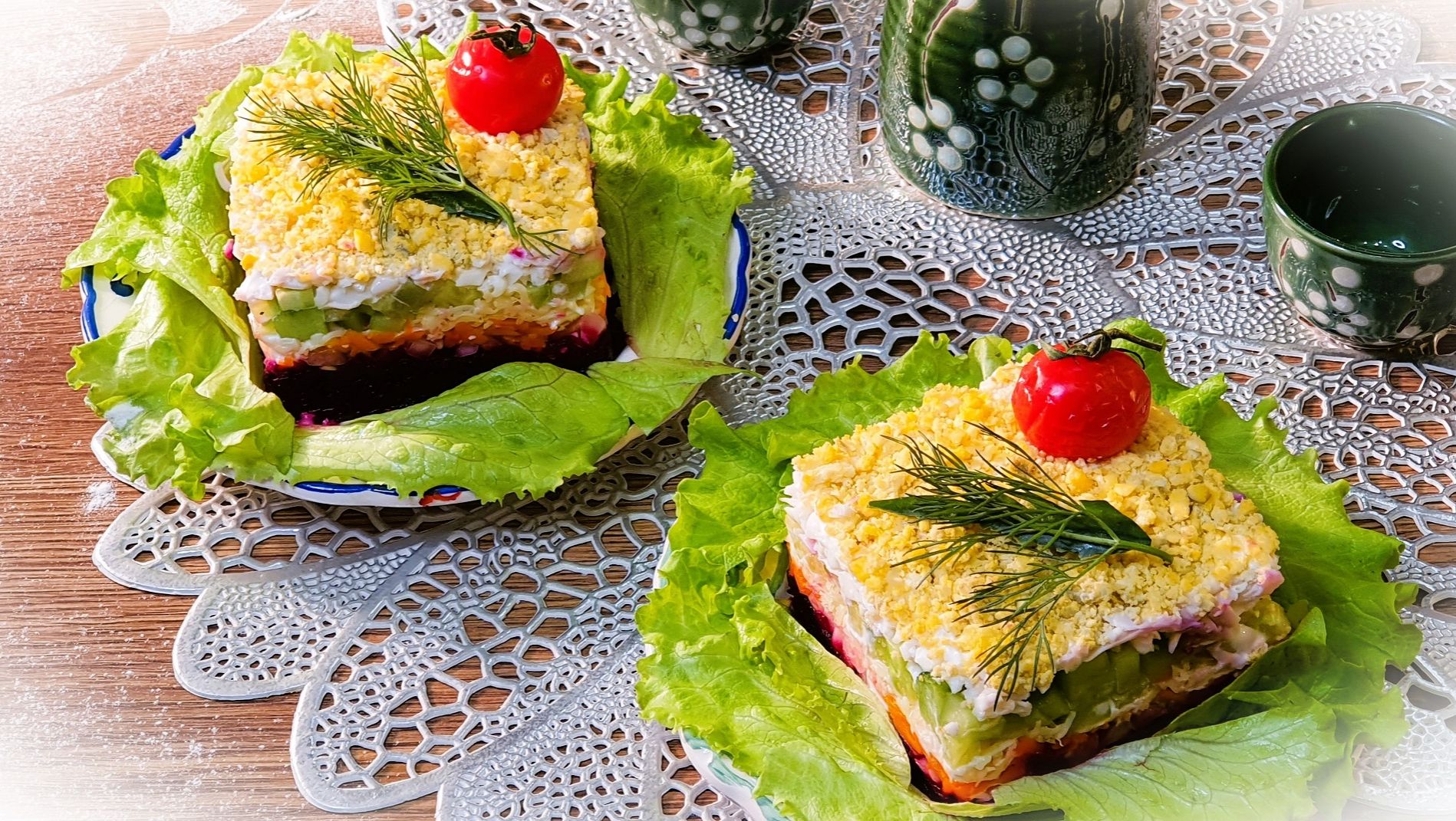 Салат со свеклой и сыром