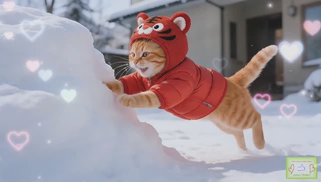 Мультики для детей! 💕 Секретная миссия крошечных котят в условиях сильного снегопада! ❄️😭