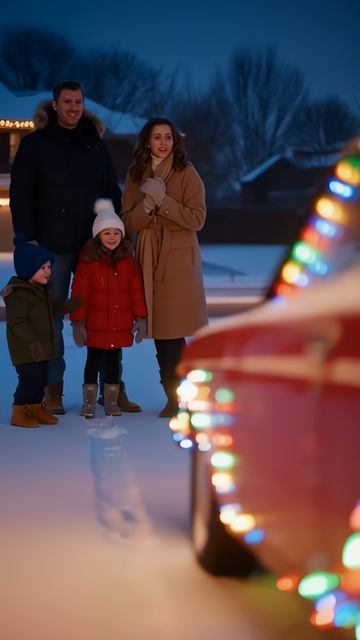 Новый год в США. Украсил свою «семёрку» как ёлку. ВАЗ 2107. Соседи теперь водят ко мне экскурсии! 🚗