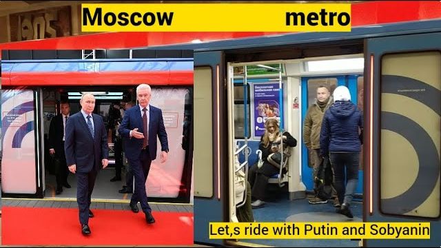 ст. метро Улица 1905 года, Фиолетовая Линия, Москва - интерьер, пассажиры, работники метро, поезда