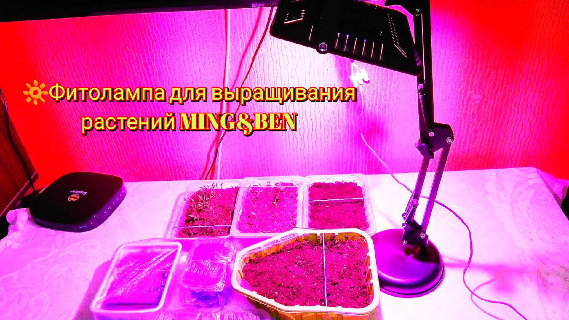 🔆Фитолампа для выращивания растений MING&BEN / Phytolamp for growing plants MING & BEN