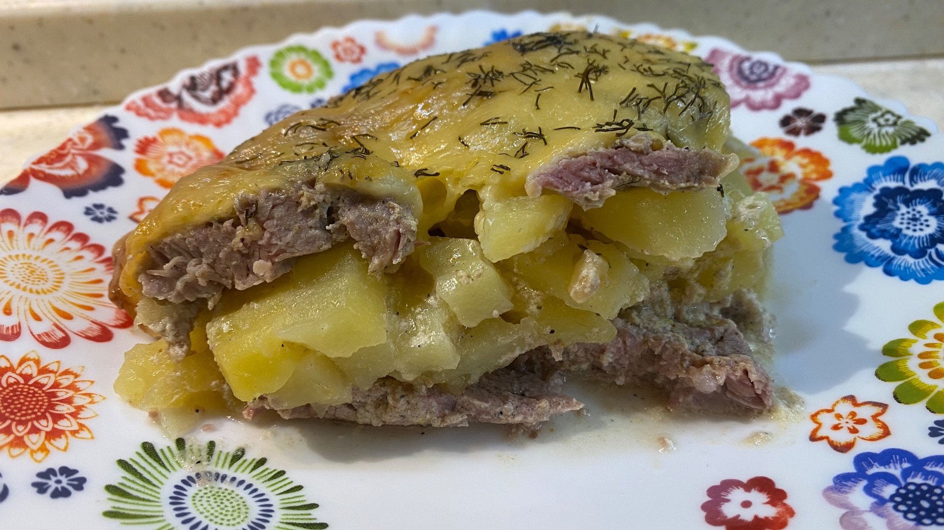 Мясо по-французски в духовке