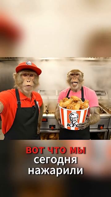 Обезьяна из нейросети ведёт влог