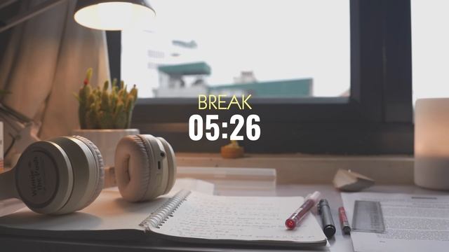 2 часа STUDY WITH ME ｜ Relaxing Lo-Fi, Background noises ｜ Pomodoro 50⧸10 ｜ Summer Day🌴