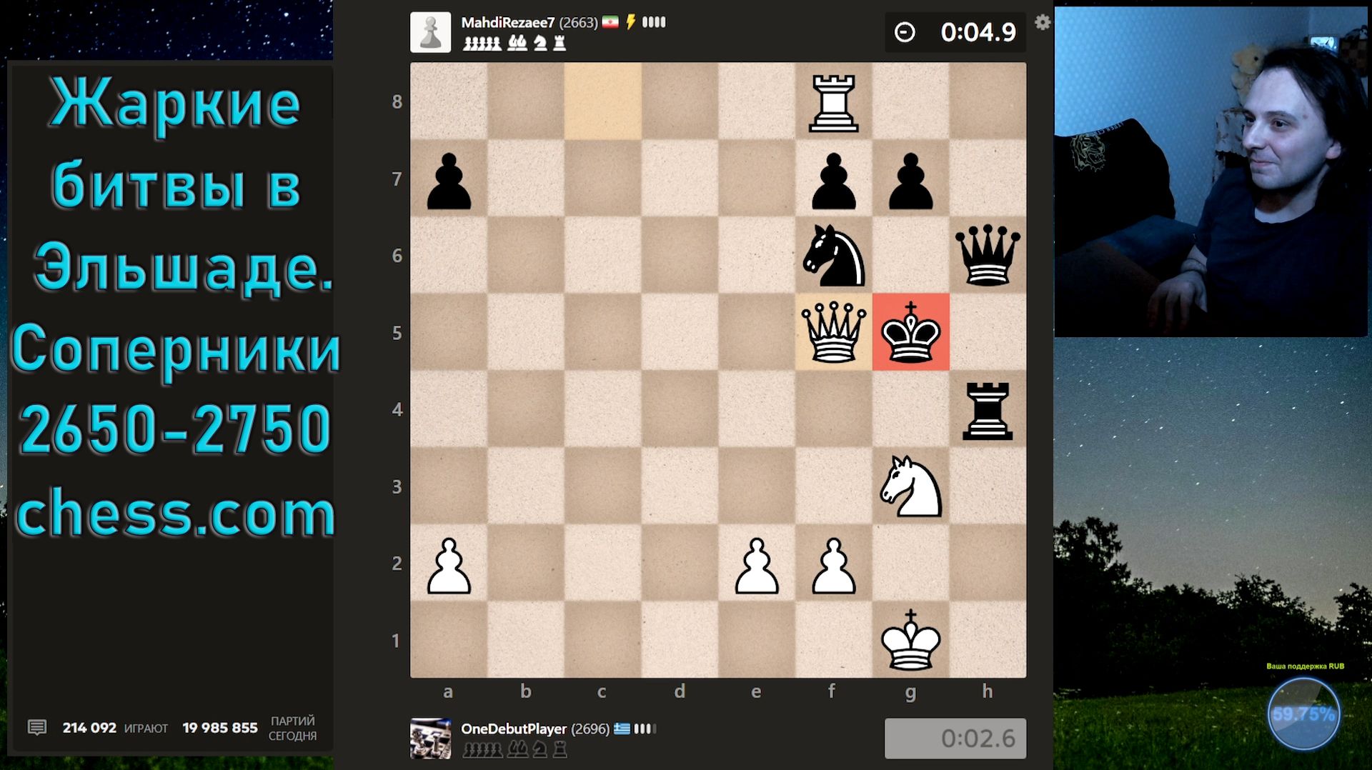 Жаркие битвы в Эльшаде. Соперники 2650 - 2750 chess.com