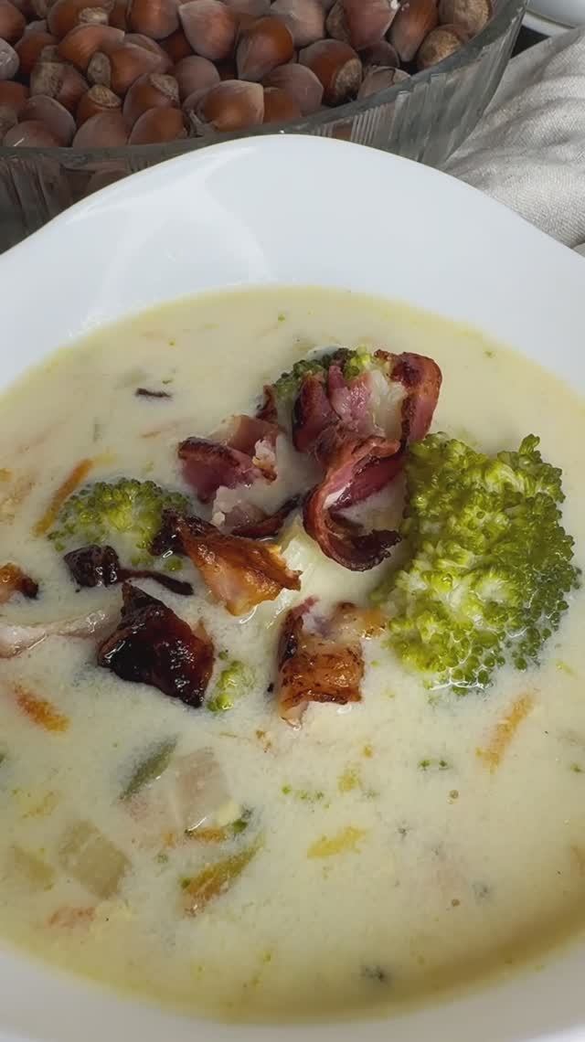 Сырный суп с брокколи