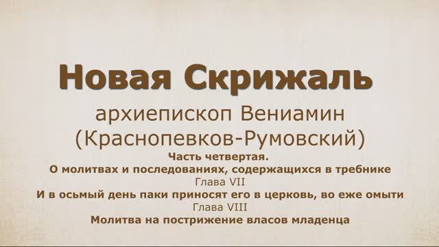 19. НОВАЯ СКРИЖАЛЬ Часть 4 главы 7 и 8