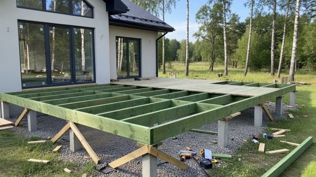 Импрегнированные деревянные лаги для настилов и террас с большим сроком эксплуатации от 50 лет!