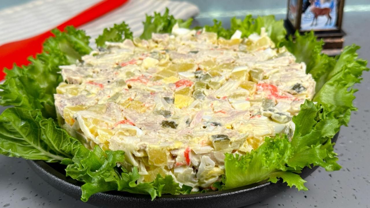 Салат "Столичный" , готовьте , если надоел Оливье! Салат простой, "без слёз единорога", ВКУСНЫЙ