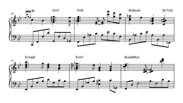 The More I See You - Beegie Adair - Piano transcription