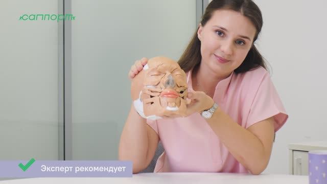 Анатомическая модель лицевых мышц. Видеообзор