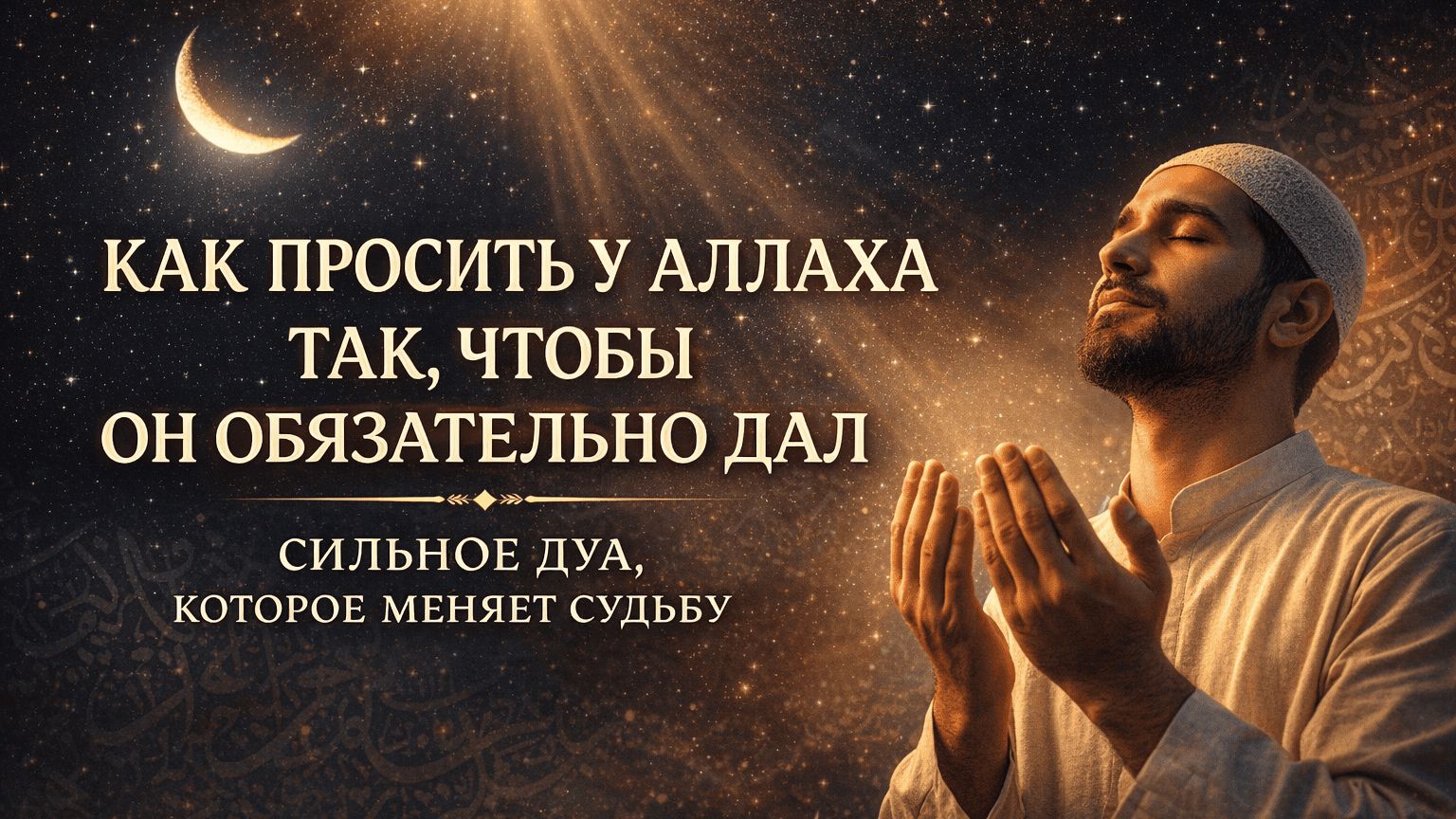 Молитва, на которую Аллах обязательно ответит