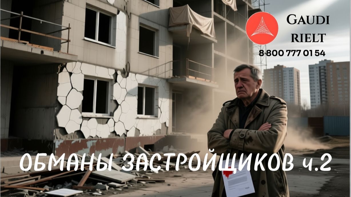 Обманы Застройщиков в Краснодаре часть 2. АН Гауди риелт. тел. 88007770154