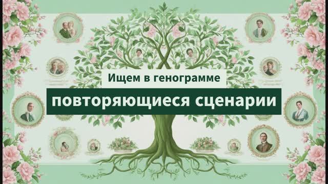 Генограмма, часть 5. Ищем повторяющиеся сценарии.