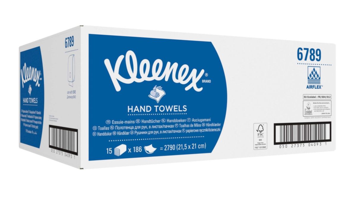 6789 Бумажные полотенца в пачках Kleenex Ultra