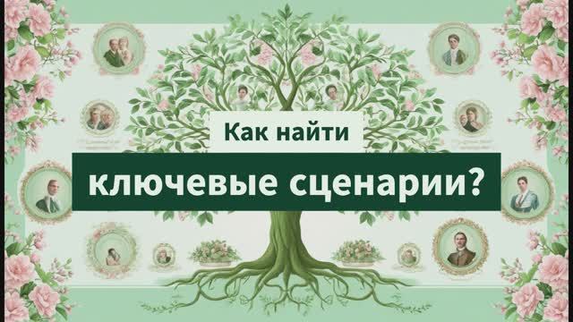 Генограмма, часть 3. Как найти ключевые сценарии?