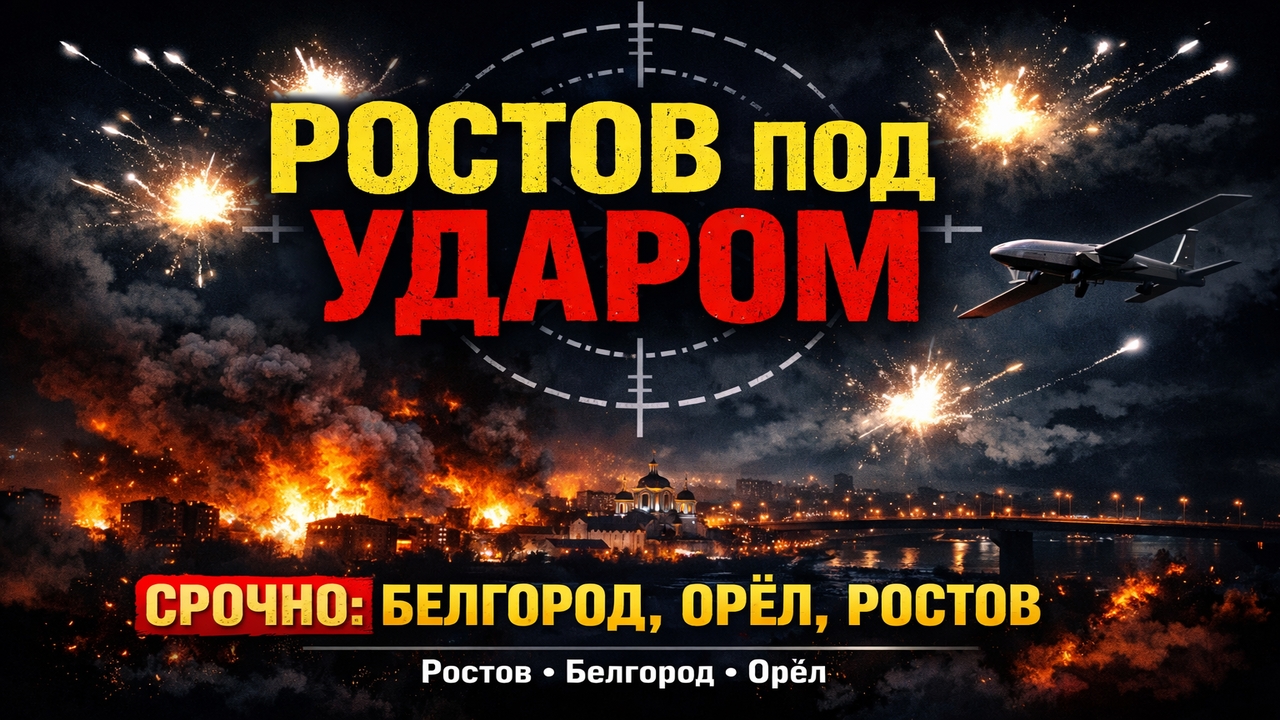 СРОЧНО: Ростов под ударом — серия атак ВСУ по городам России