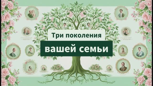 Генограмма, часть 4. Три поколения вашей семьи