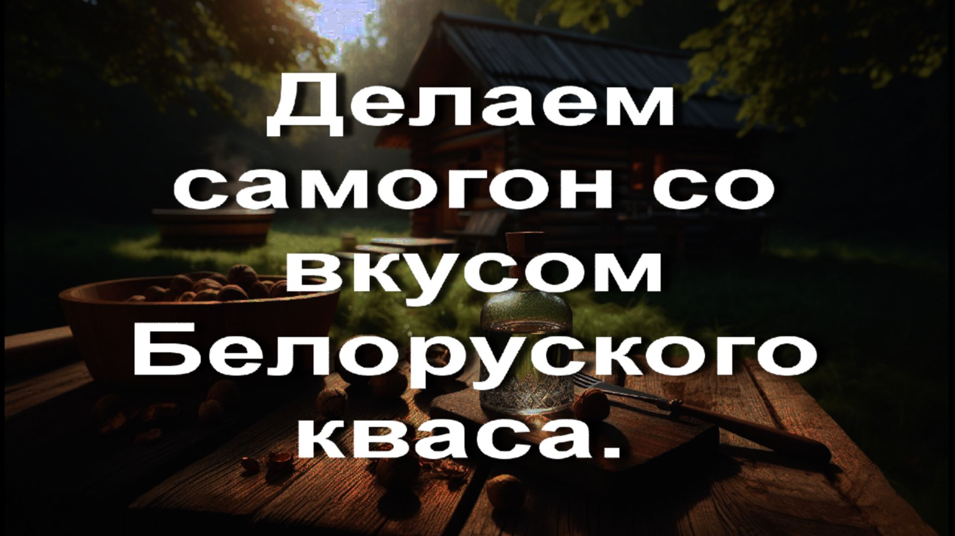 Делаем самогон со вкусом Белоруского кваса. Мацерация самогона квасом.