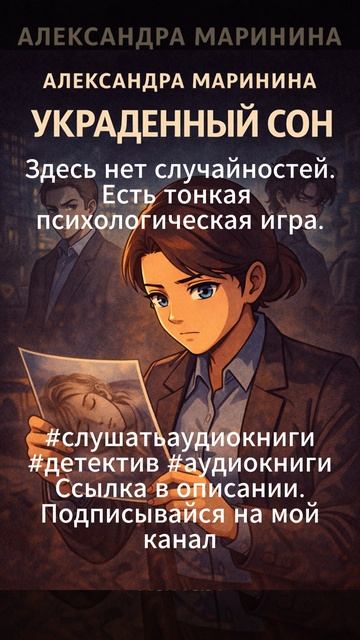 Александра Маринина  Украденный сон   #детектив #аудиокниги #слушатьаудиокниги