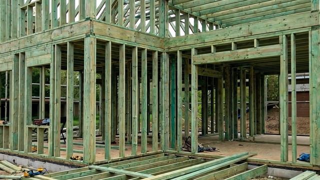 Импрегнированная древесина с увеличенным сроком службы для стропил и каркасов