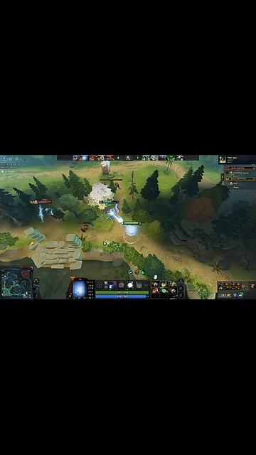 Друг вылетел с игры, но я не растерялся #dota2