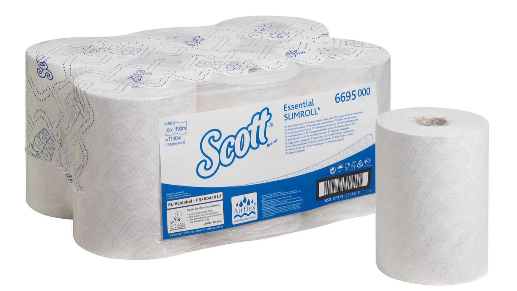 6695 Бумажные полотенца в рулонах Scott Essential Slimroll